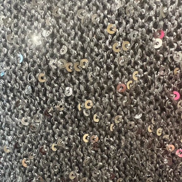 Express | Sweaters | Silver Sequin Express Cardigan Sweater Wrap Shrug ...